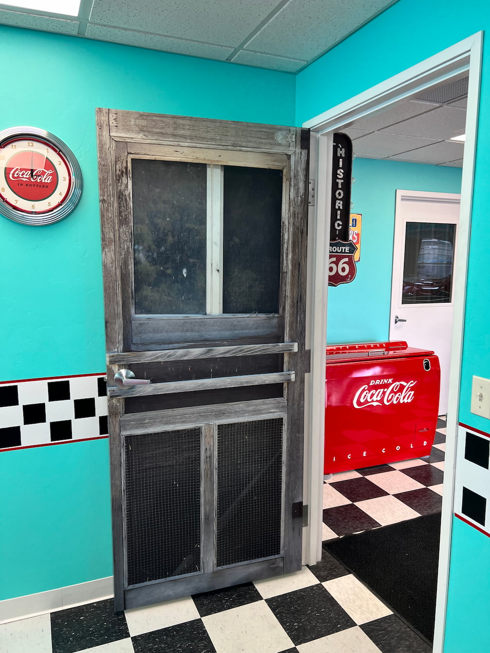 Custom printed vinyl door wraps