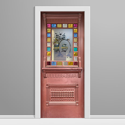 Custom printed vinyl door wraps