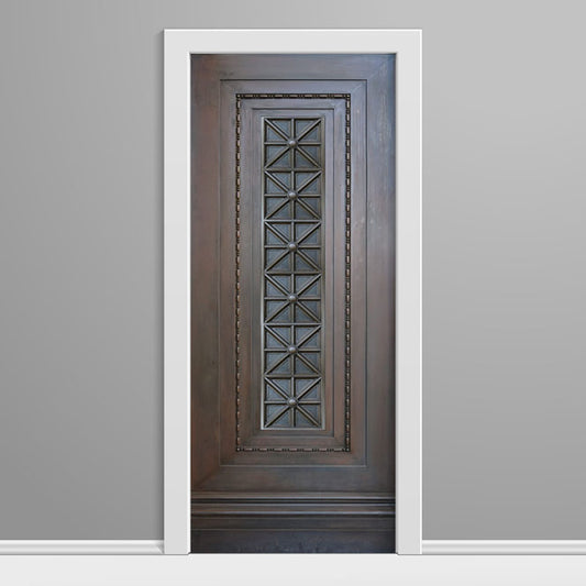 Custom printed vinyl door wraps