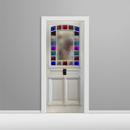 Custom printed vinyl door wraps