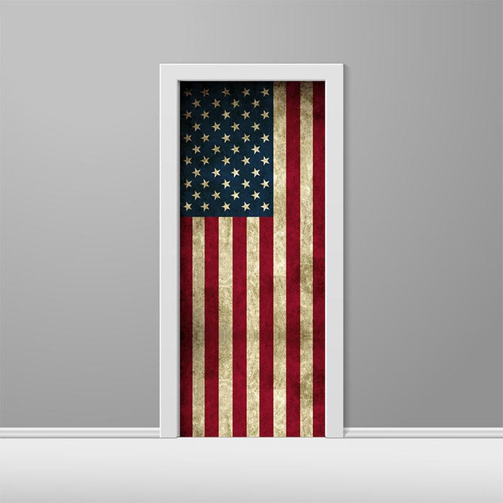 Custom printed vinyl door wraps